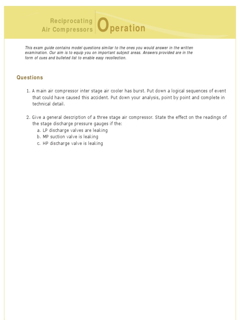 Operation (Exam Guide) | PDF