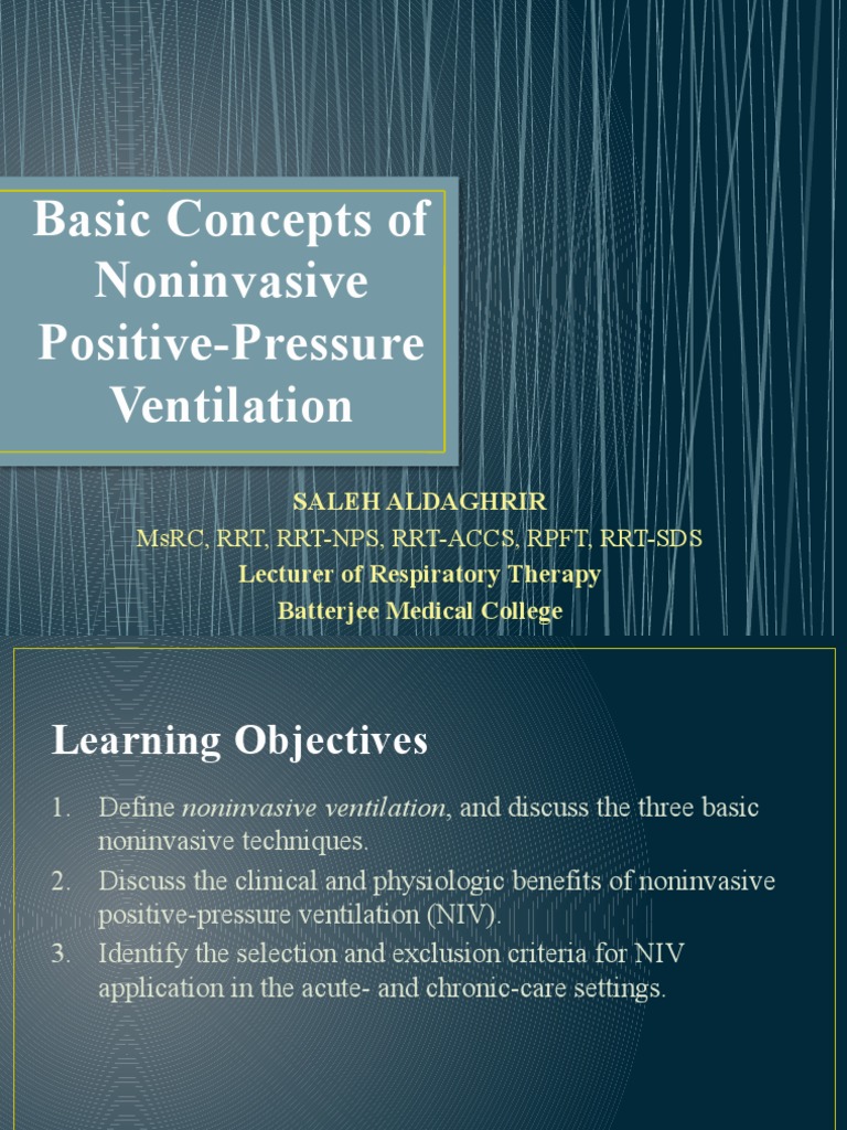 CH 19-Noninvasive Ventilation | PDF | Medical Treatments | Physiology
