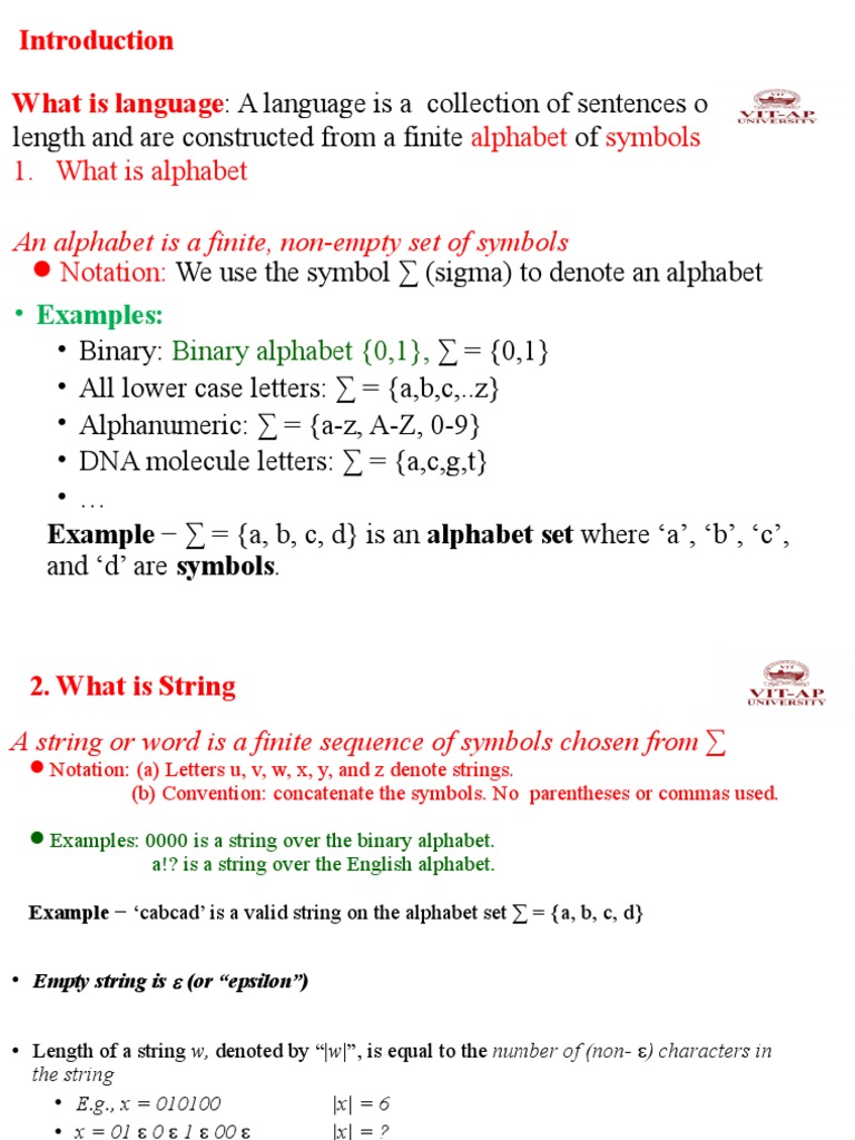Module 1 Part 2 Pdf String Computer Science Theory Of Computation 1466
