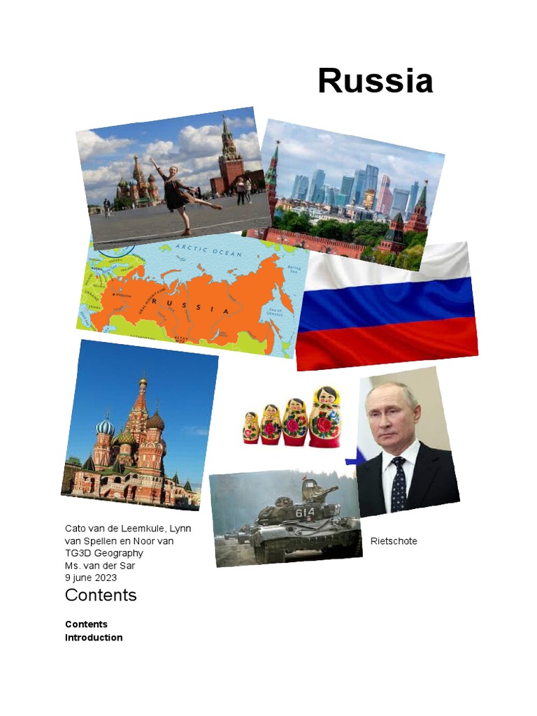 Country Report Russia Noor, Lynn & Cato | PDF | Russian Language | Russia