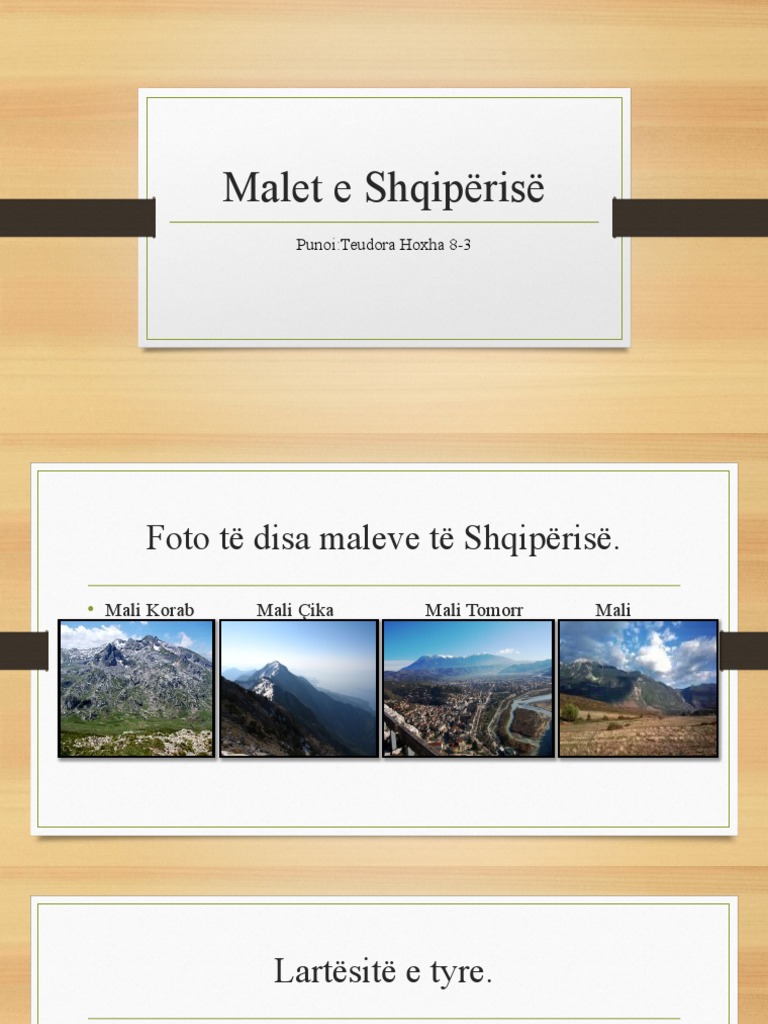 Malet e Shqipërisë | PDF