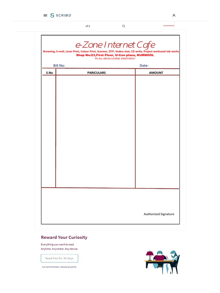 Internet Bill _ PDF | PDF