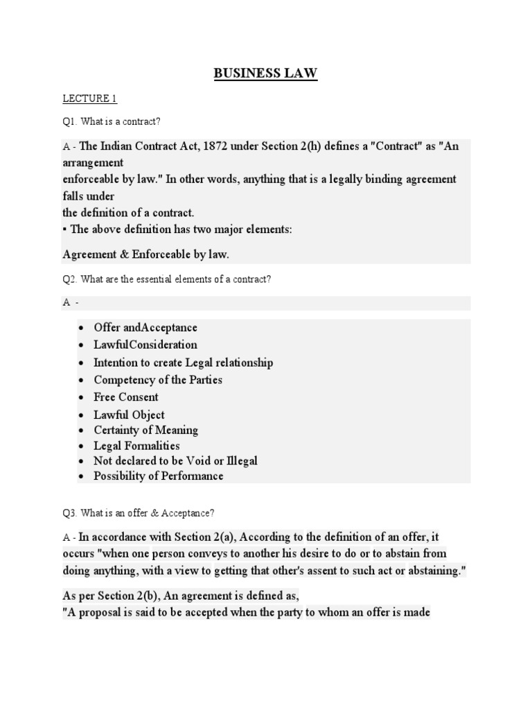 BUSINESS LAW Notes | PDF | Negotiable Instrument | Cheque