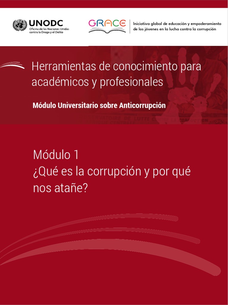 Anti-Corruption Module 1 What Is Corruption and Why Should We Care ESP | PDF | Corrupción ...