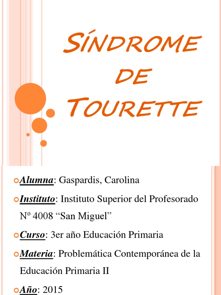 Livro Sindrome de Tourette Tiques | Descargar gratis PDF | Síndrome de Tourette | Maestros