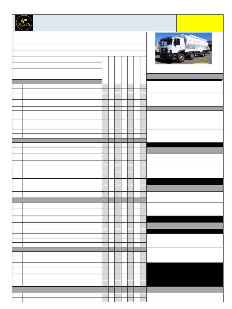 Check List Caminhão 02 | PDF