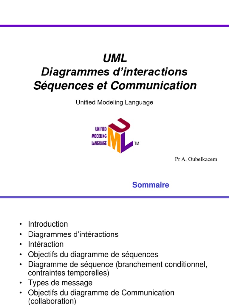 Diagrammes de Séquence et Communication UML | PDF | Langage de ...