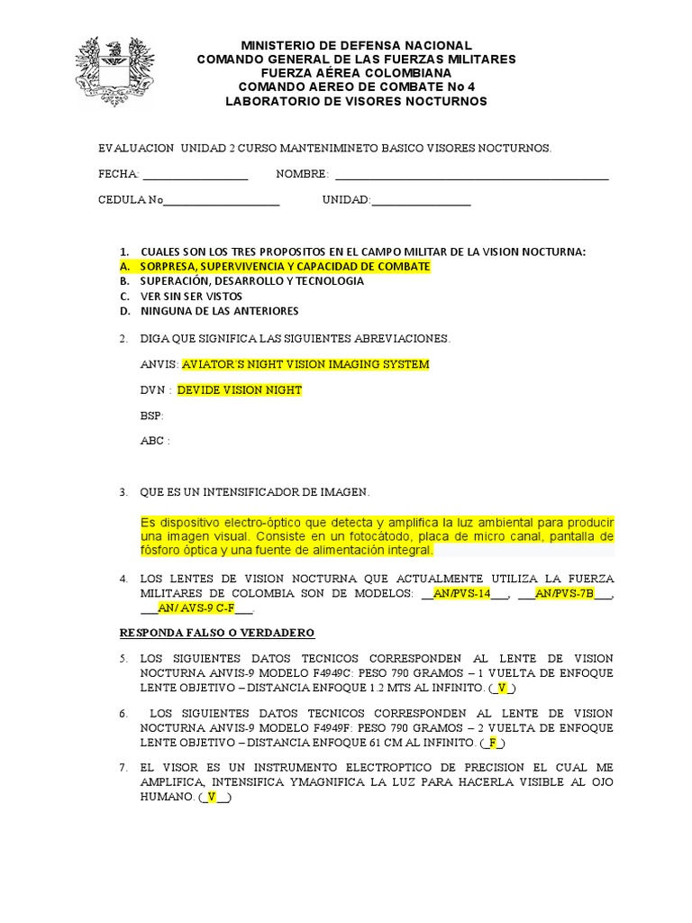Examen BASICO FFMM | PDF