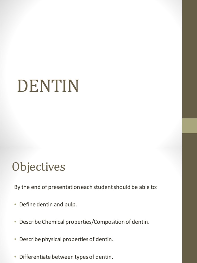 Dentin | PDF | Dentin | Tooth