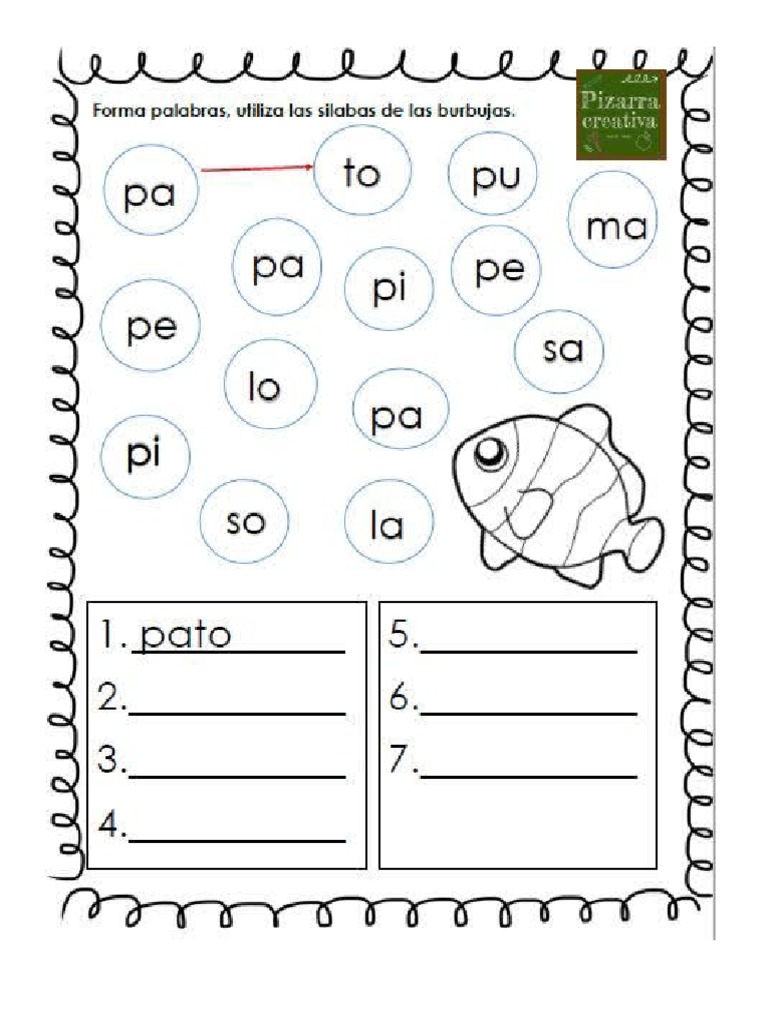 letra P ACTIVIDADES | PDF