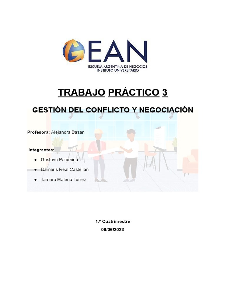 TP 3 Gestión | PDF | Comportamiento | Negociación