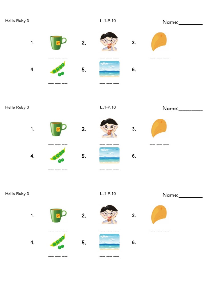 Name: - : Hello Ruby 3 L.1-P.10 | PDF