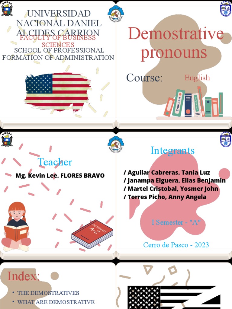 Pronombre Demostrativo - Ingles | PDF | Pronoun | Grammatical Number