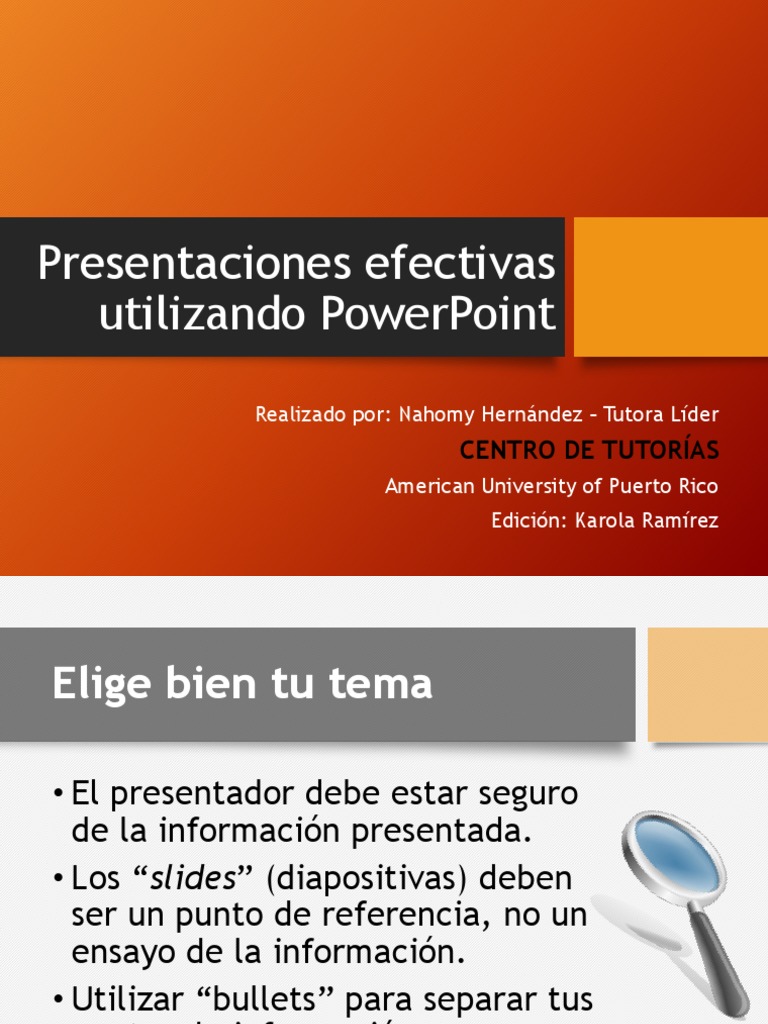 Guía para Presentaciones Efectivas en PowerPoint | PDF | Informática