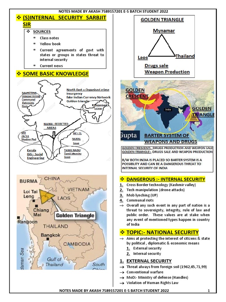(S) Internal Security by Sarbjeet Sir | PDF | Computer Security | Security