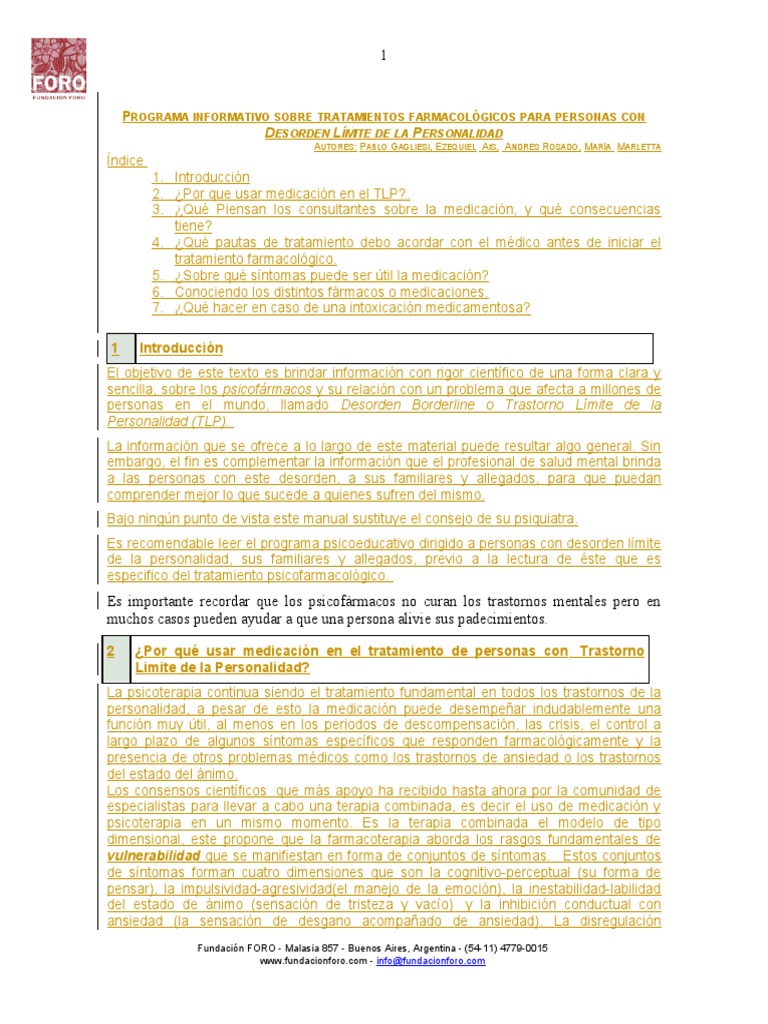 Manual Psicoeducativo Psicofarmacologia para DLPM | PDF | Antidepresivo ...