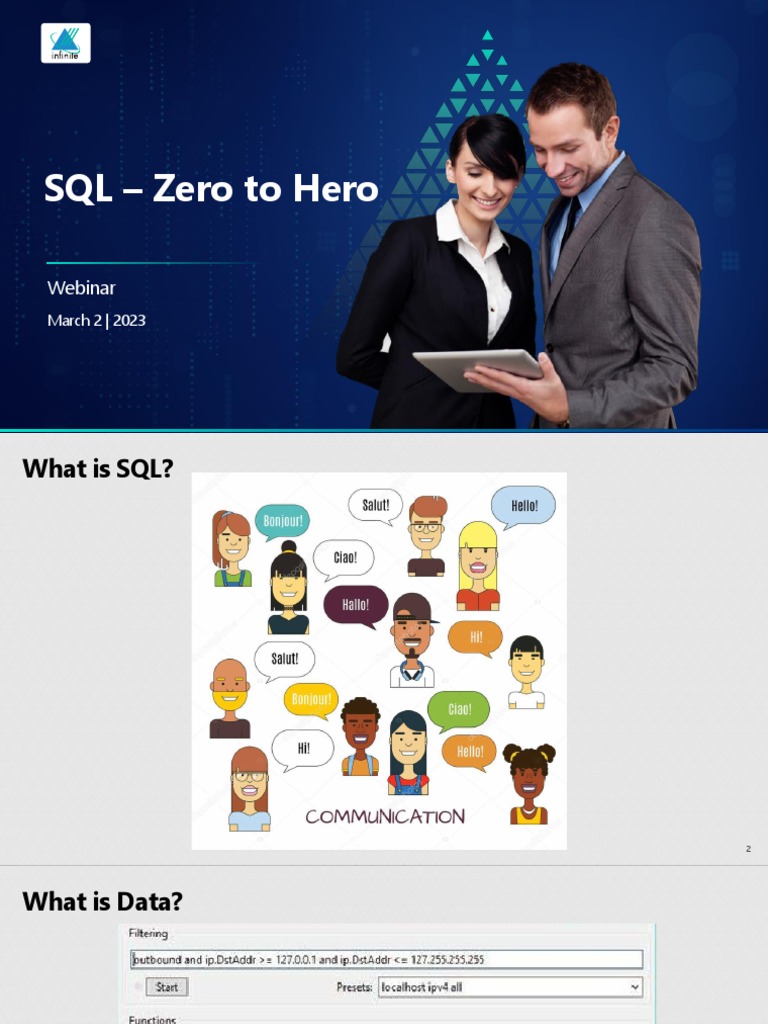 SQL Webinar Final | PDF | Databases | Sql