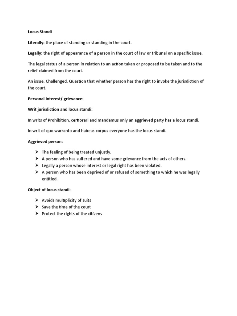 13..locus Standi | PDF