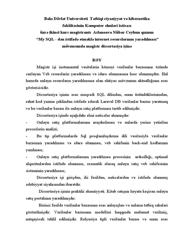 Rəy (Elmi Rehber) | PDF