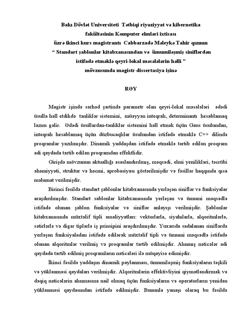 Rəy (Elmi RƏHBƏR) | PDF