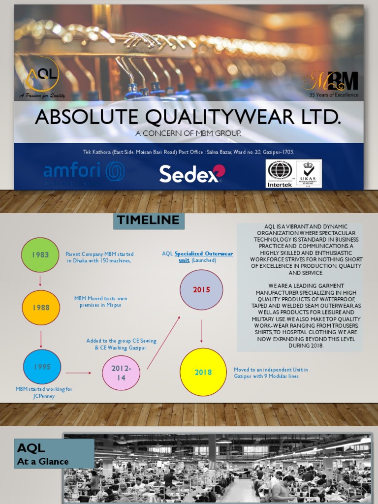 2.AQL Profile 2021 | PDF