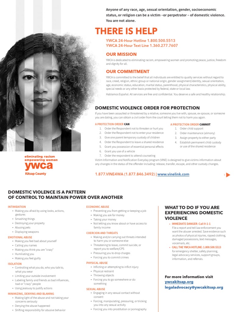 YWCA Kitsap County DV Brochure Online | PDF | Domestic Violence | Violence