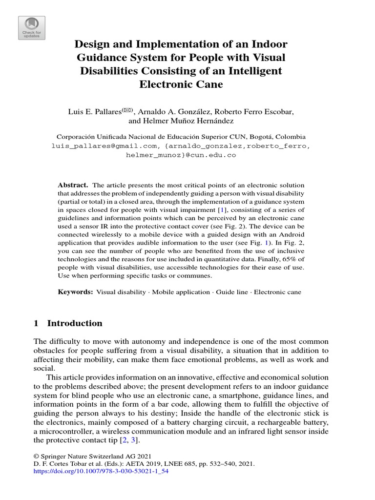 Design and Implementation of an Indoor Guidance System for People with ...