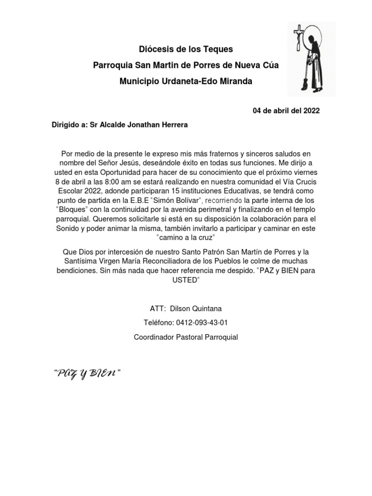 Carta JH PQ NVA CUA | PDF