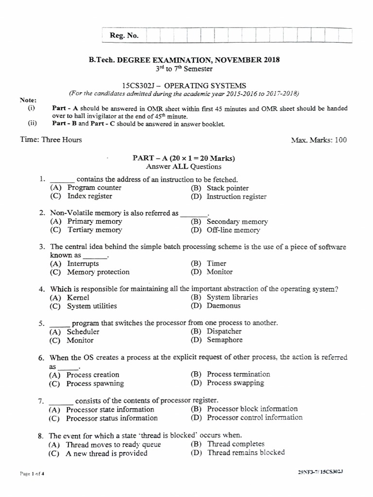 Operating Systems 1 | Download Free PDF | Scheduling (Computing) | Process (Computing)