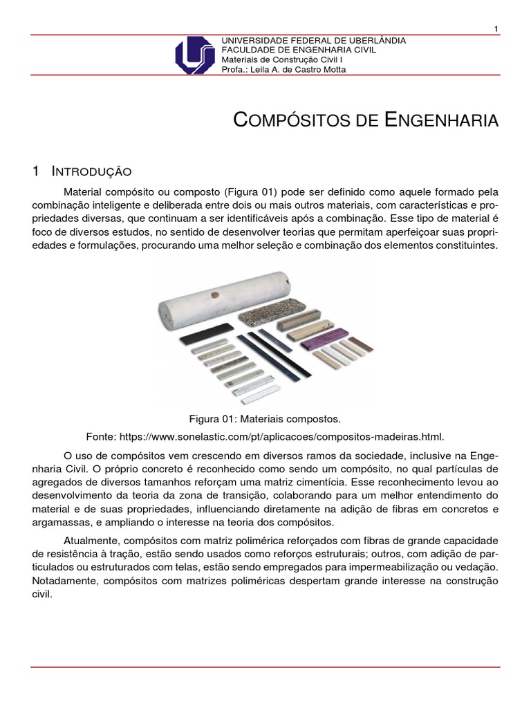 Aula Semana 08-Compósitos | PDF | Material composto | Polímeros