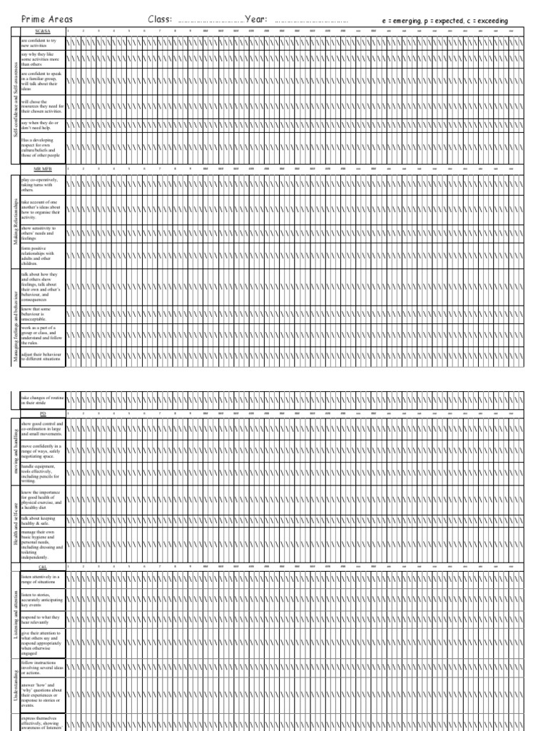 2012 Individual And Whole Class Assessment Grid Master Excel 97 03