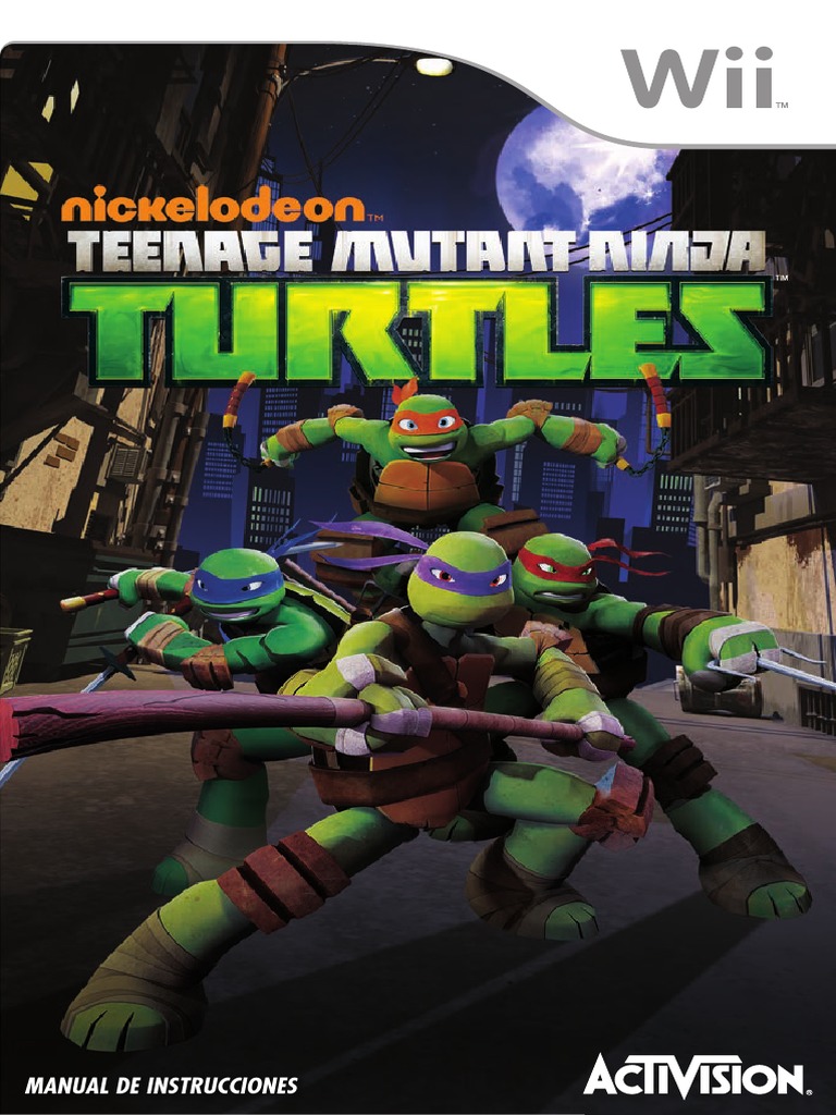 Teenage Mutant Ninja Turtles - Manual de Instrucciones - (Wii ...