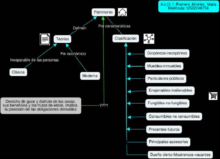 Mapa Conceptual Concepto de Patrimonio y Naturaleza Jurídica | PDF