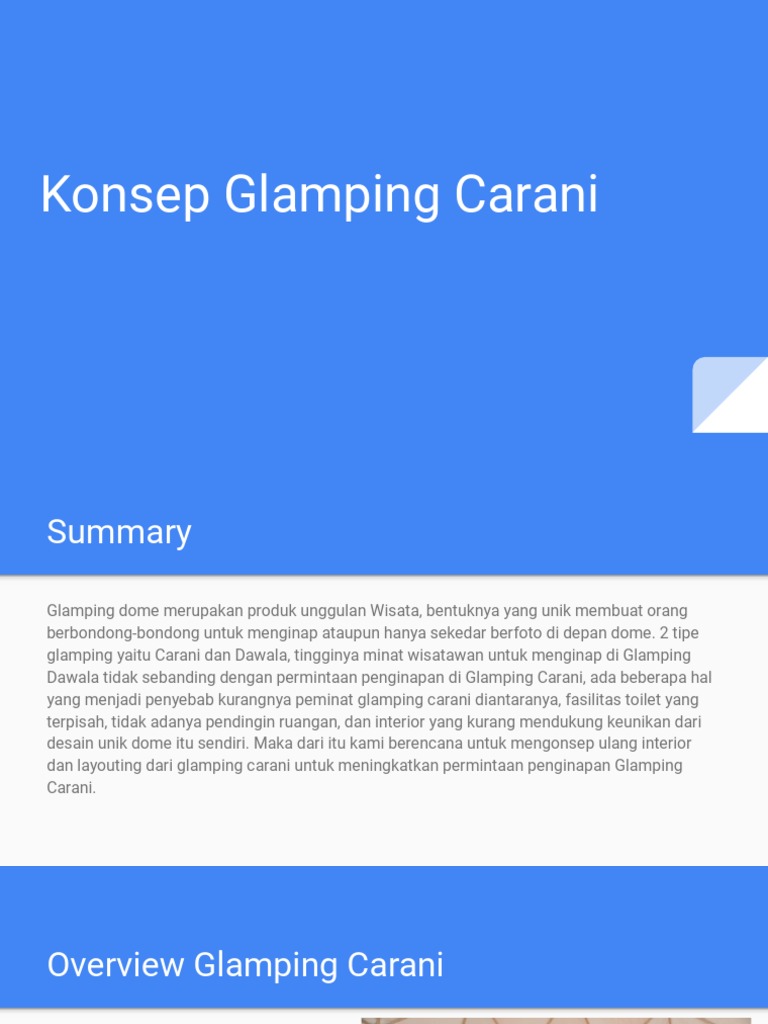 Konsep Glamping | PDF