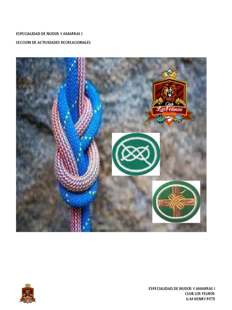 Especialidad de Nudos y Amarras I-6 | PDF | Hogar, jardinería y bricolaje