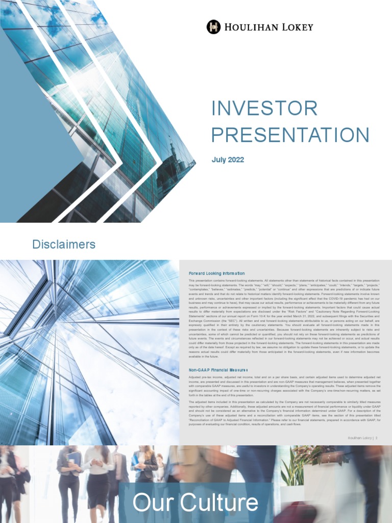 Houlihan Lokey Investor Presentation 2022 | PDF