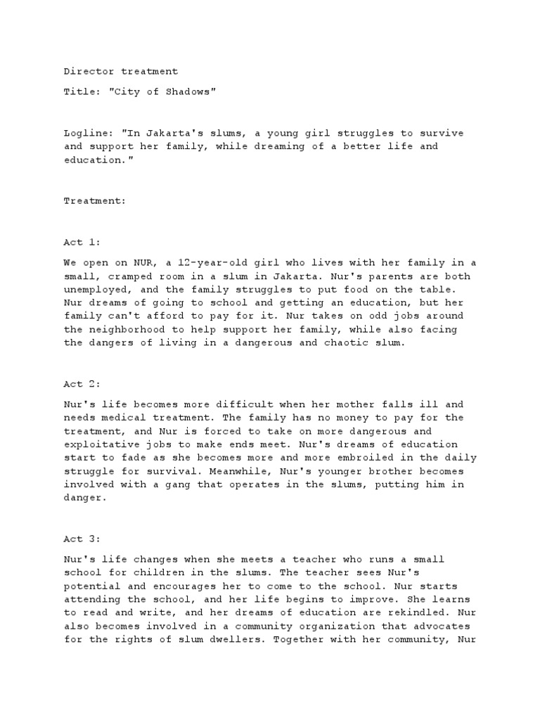 Log Line Film | Download Free PDF | Slum | Psychology