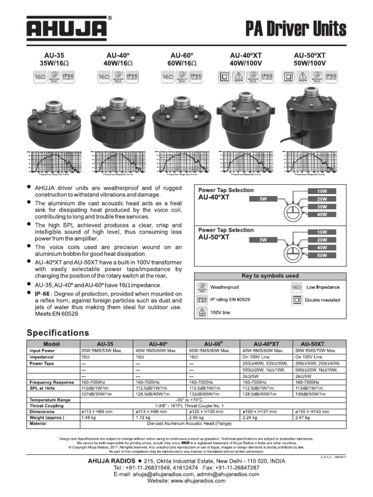 269-PA-Driver Units OM | PDF