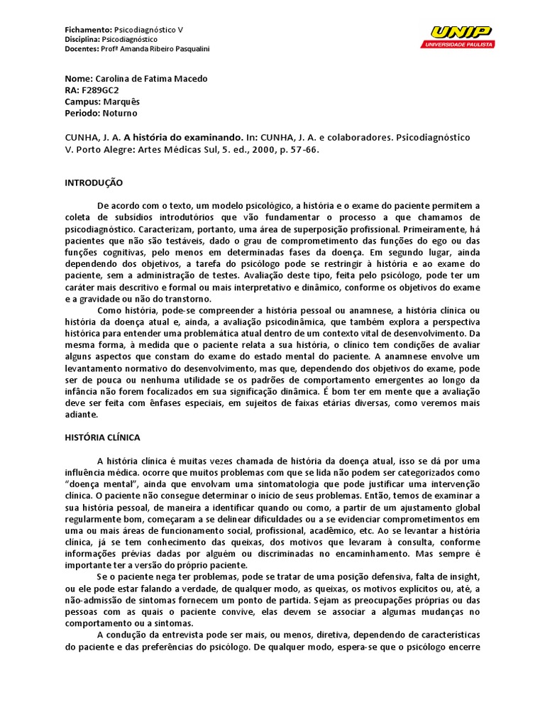 Fichamento Texto 1 Aula 7 | PDF