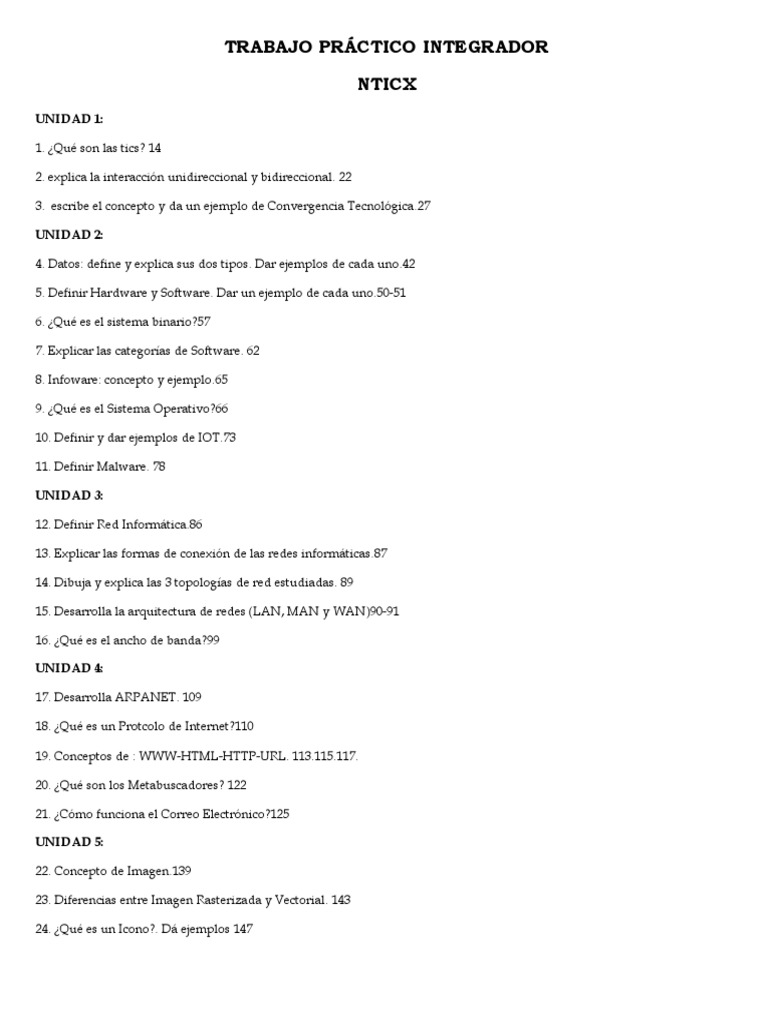 Trabajo Práctico Integrador Nticx - Final | PDF