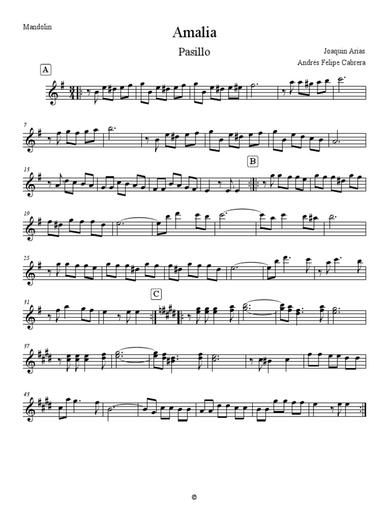 Amalia - Bandola | PDF