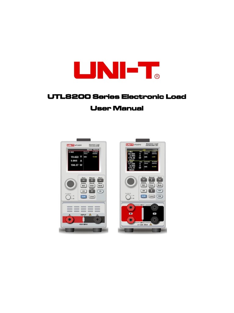 UTL8200 Series User Manual REV.0(RoHS) | PDF | Mains Electricity ...