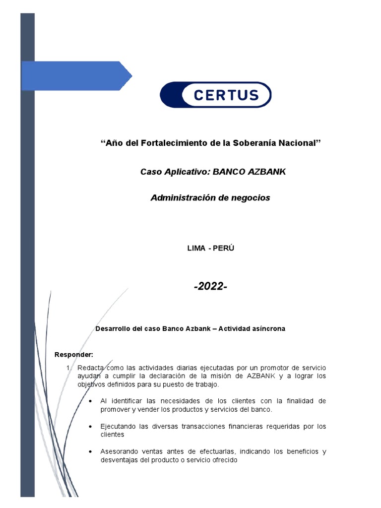 Caso Banco Azbank | PDF