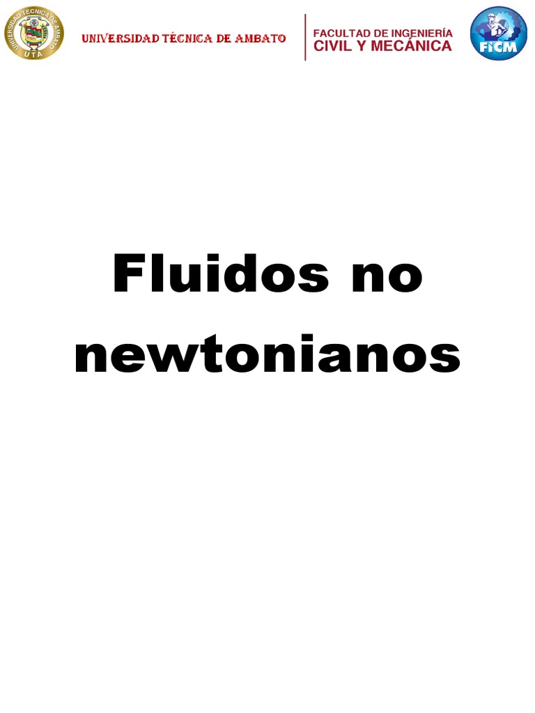 Fluidos No Newtonianos | PDF | Viscosidad | Ciencias fisicas