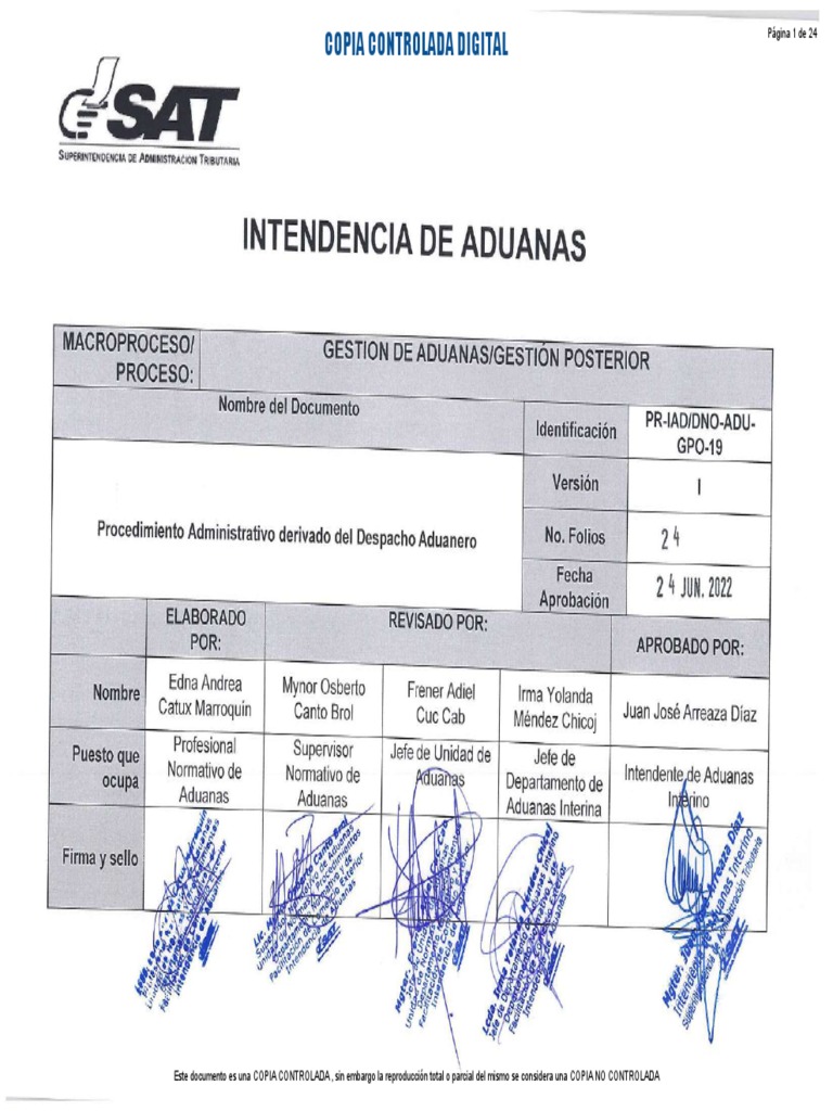 Documento Controlado: Reproducción Limitada | PDF