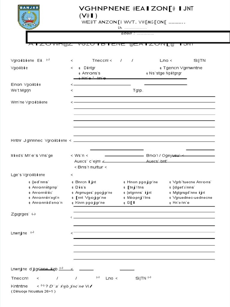 PDF Contoh Form Pio PKM | PDF
