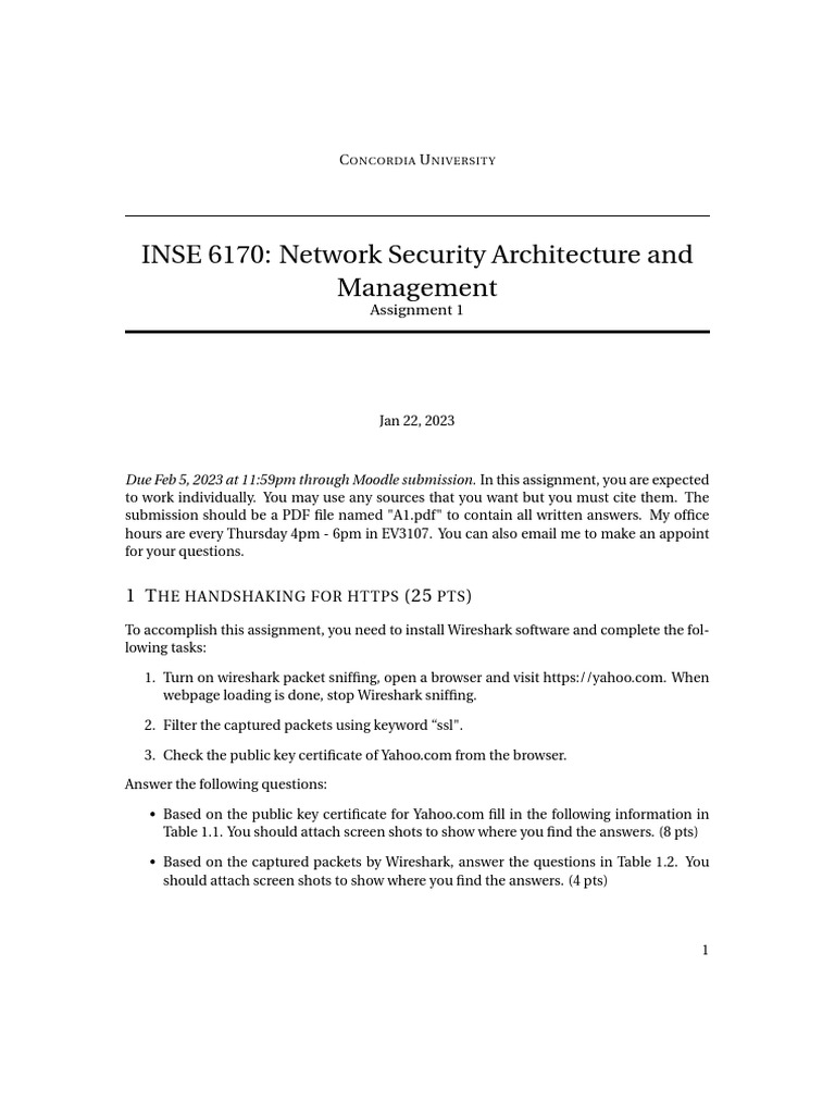 Assignment 1 | PDF | Domain Name System | Communications Protocols