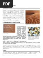 Propiedades y Composición de la Arena | PDF | Arena | Minerales