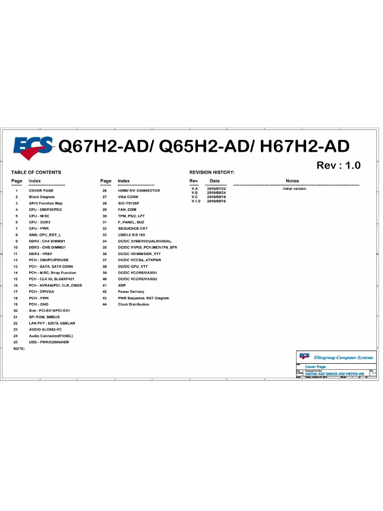 Ecs Q67h2-Ad Q65h2-Ad H67h2-Ad | PDF