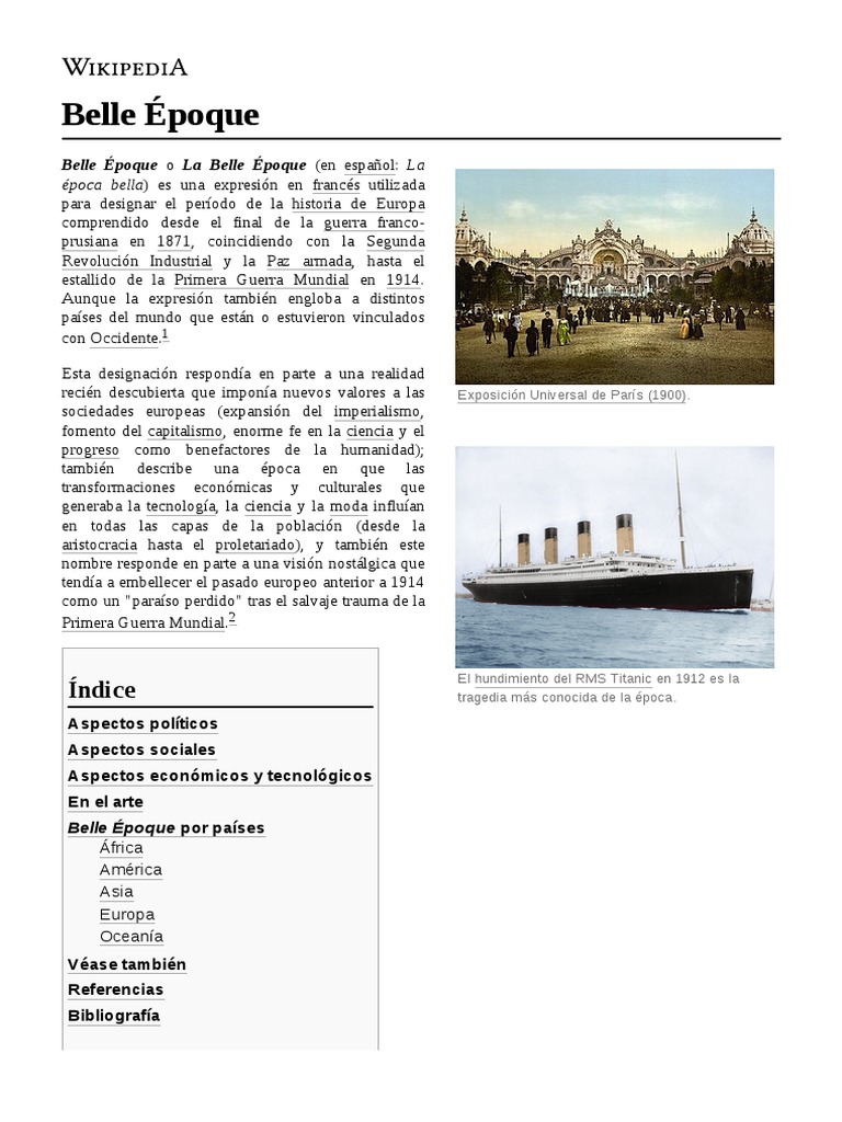 Belle_Époque | PDF